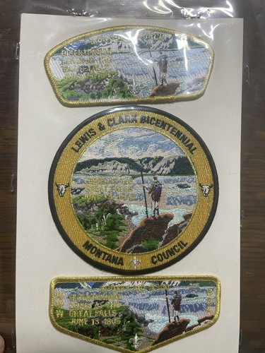 Montana Council Lewis & Clark Centennial, 3-patch Set, Charles Fritz ...