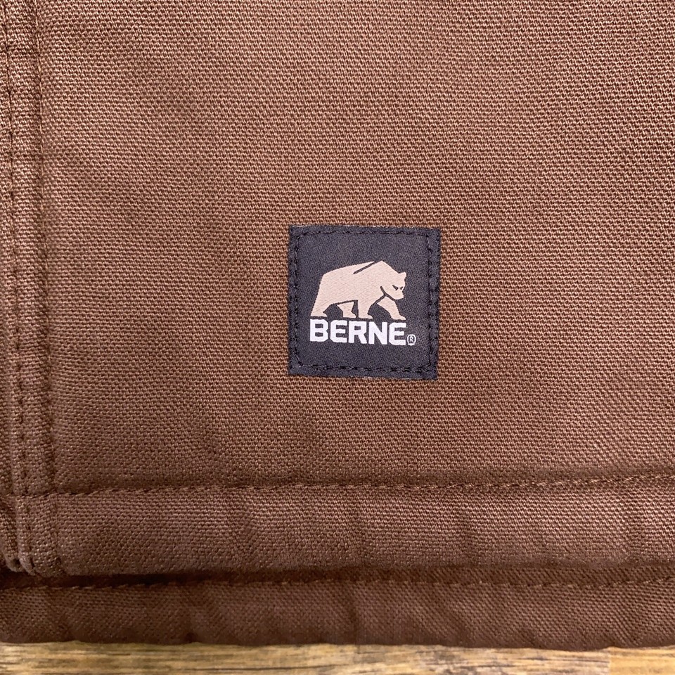 Berne Workwear Vest Mens Extra Large Brown Canvas Sherpa Lined New | eBay