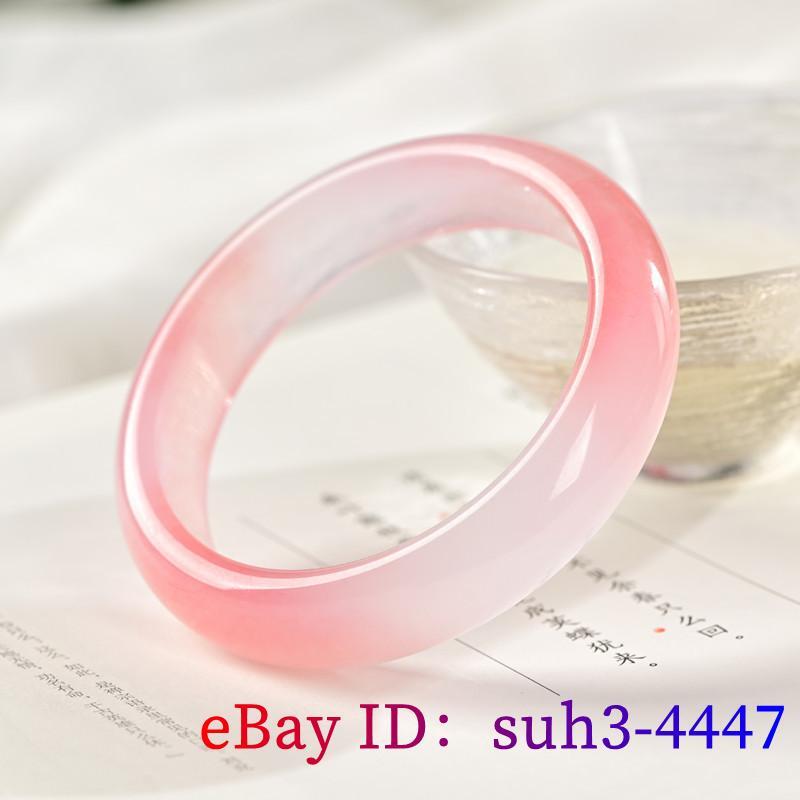 Pink Jade Bracelets Natural Jadeite Luxury Gift Jewelry Bangles for ...