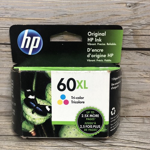 Original HP 60XL Tri-color Ink Cartridge SEALED Exp. 08/22 | eBay