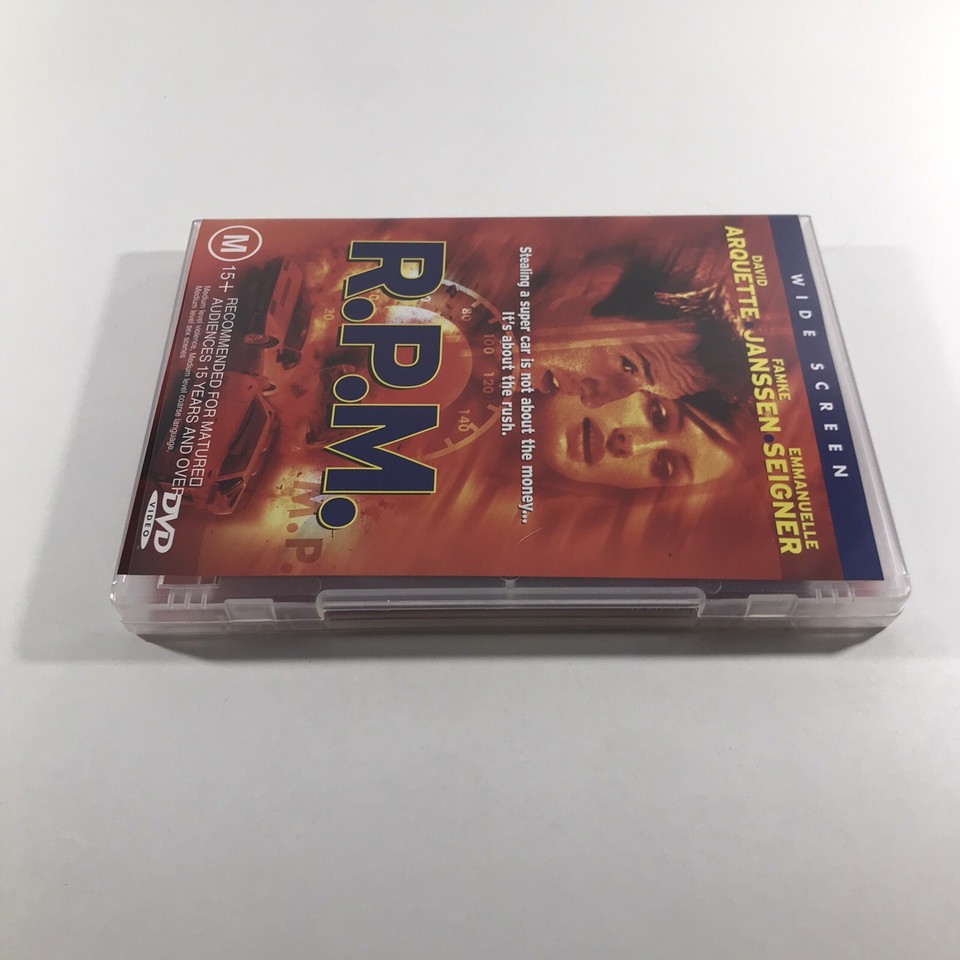 RPM DVD Movie Region 4 PAL David Arquette Famke Janssen Emmanuelle ...