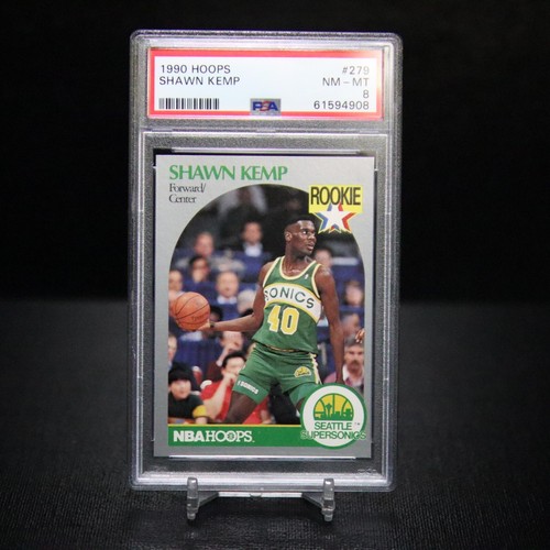 1990-91 Hoops #279 SHAWN KEMP RC Rookie Card - PSA 8 | eBay