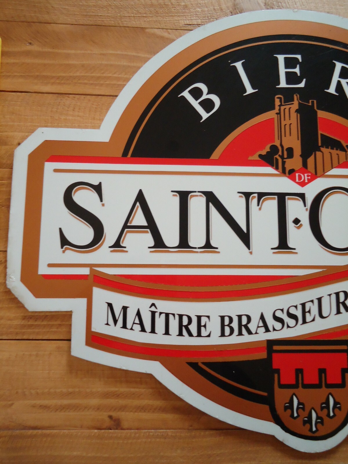 PLAQUE TOLE ?. Aluminium ? SAINT OMER BIERE ALCOOL BEER BIER bières ...