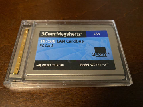 3Com Megahertz 3CCFE575CT 10/100 LAN CardBus PC Card PCMCIA for sale ...