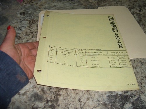 Olympic model 460 480 spare parts chainsaw manual | eBay