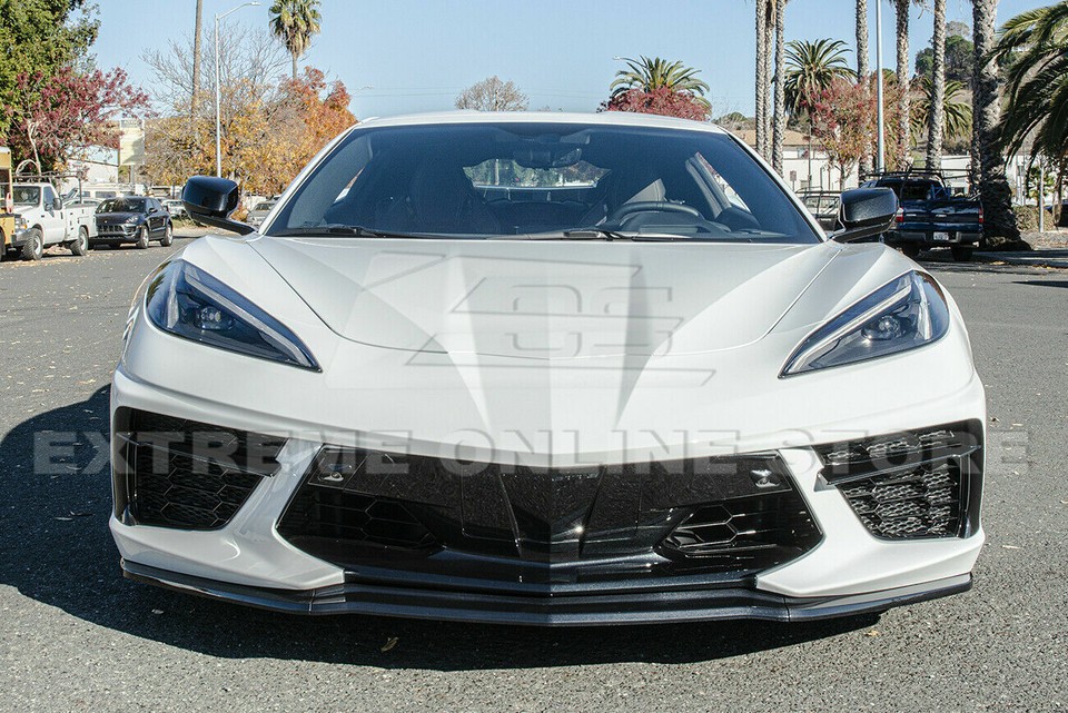 Carbon Flash Painted Front Lip GM Splitter For 20-Up Corvette C8 Z51 ...