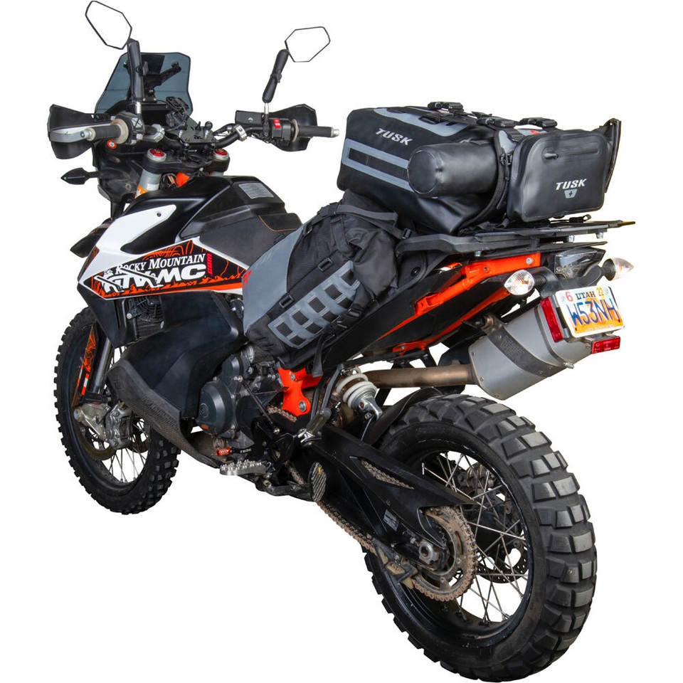 Tusk Highland X2 Rackless Luggage w/Small Duffel Tail Bag Black/Grey ...