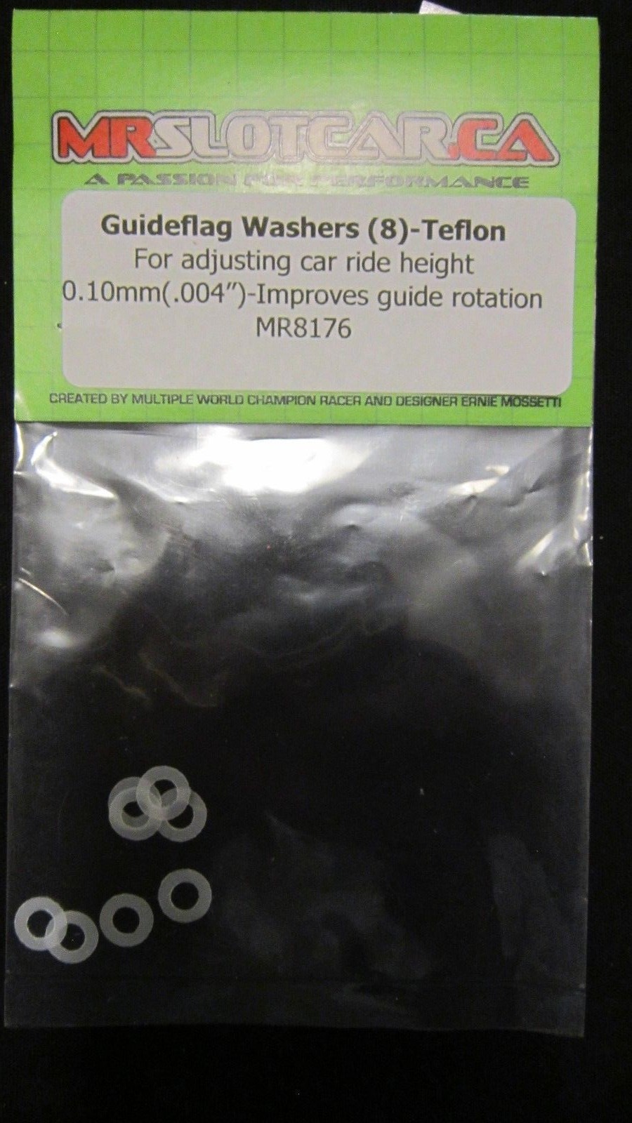 MR SLOTCAR TEFLON GUIDEFLAG WASHERS 8 PCS 0.10 MR8176 | eBay