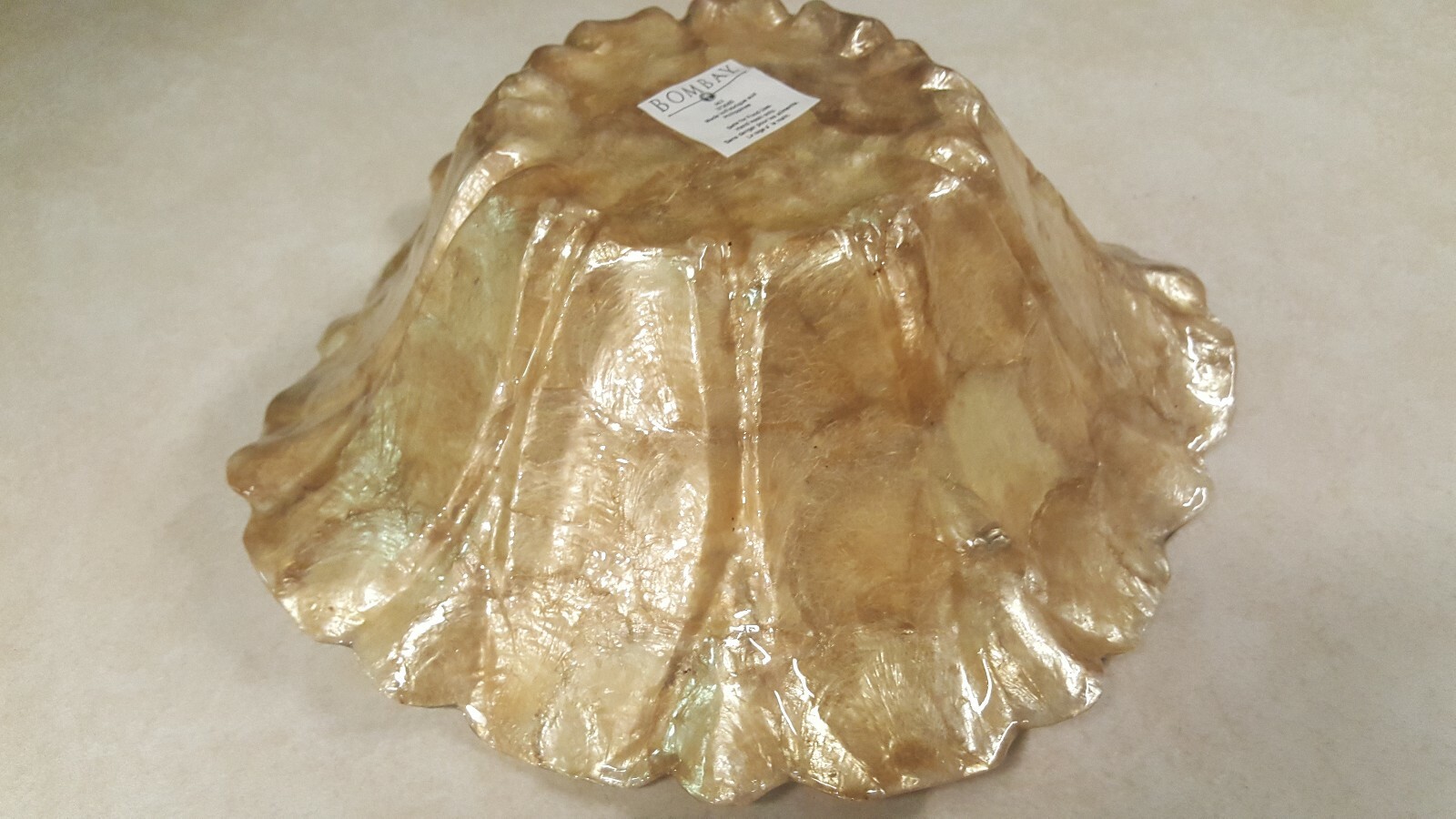 Two Bombay Capiz Shell Bowls Made In The Philippines | eBay