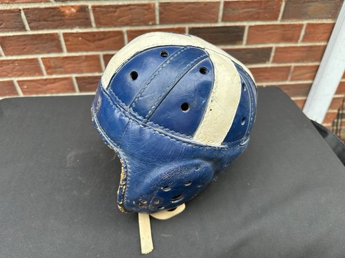 Spalding Leather Football Helmet Vintage | eBay