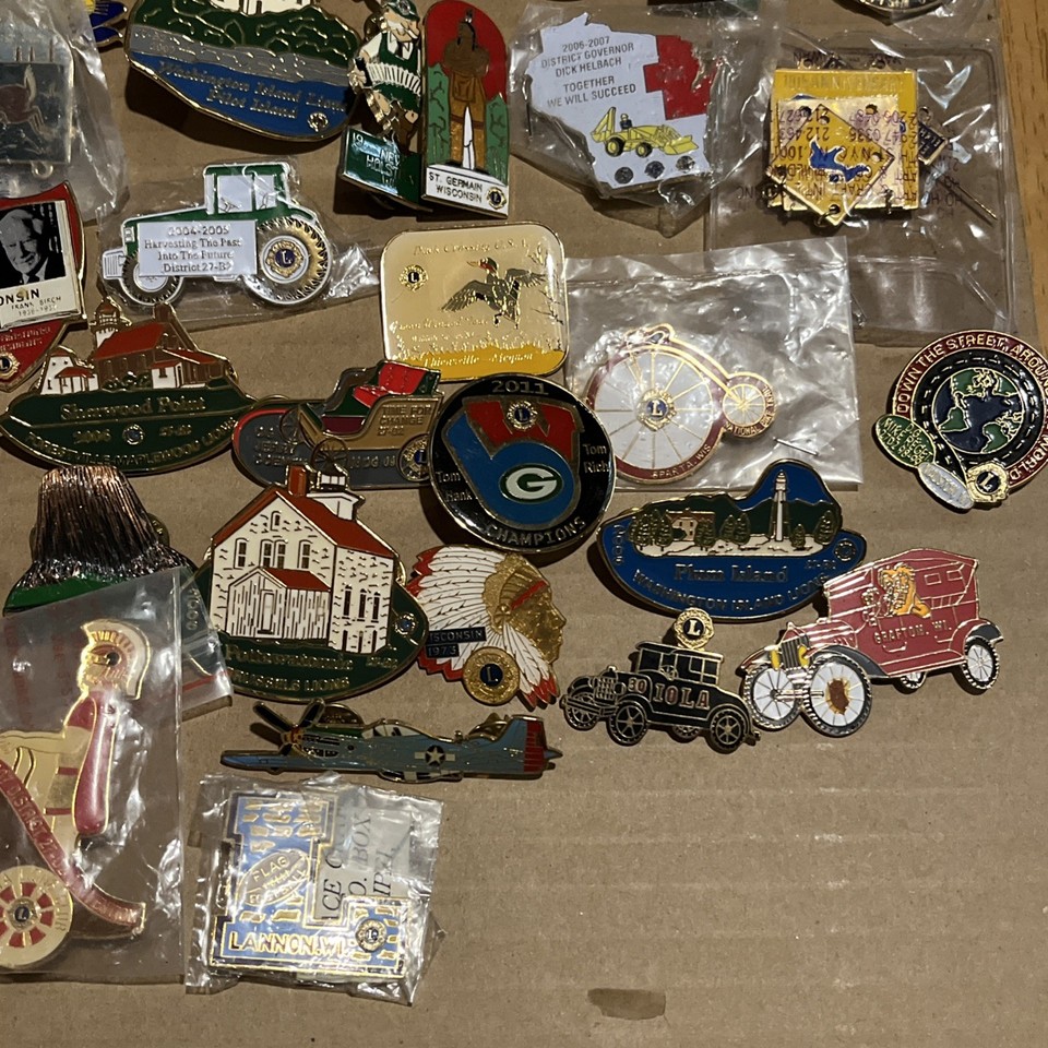 Wisconsin Lions Club Pins Over 220 - 1970’s, 1980’s, 1990’s And 2000’s ...