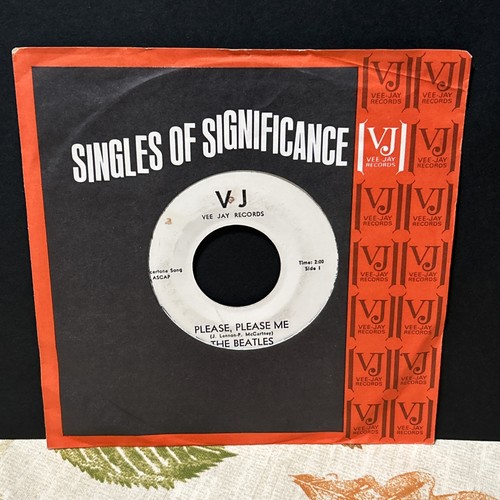 *HEAR* The Beatles Please Please Me/From Me To You RARE White Label VJ ...