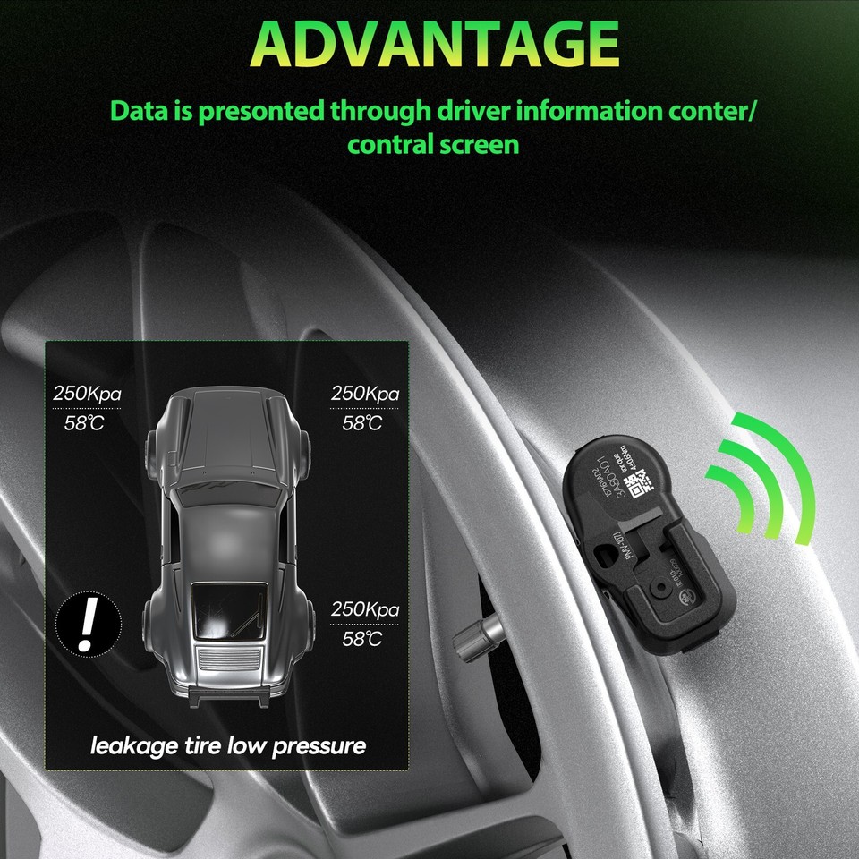 Toyota Corolla RAV4 TPMS Tire Pressure Sensor OEM 42607-30030 PMV-107J ...