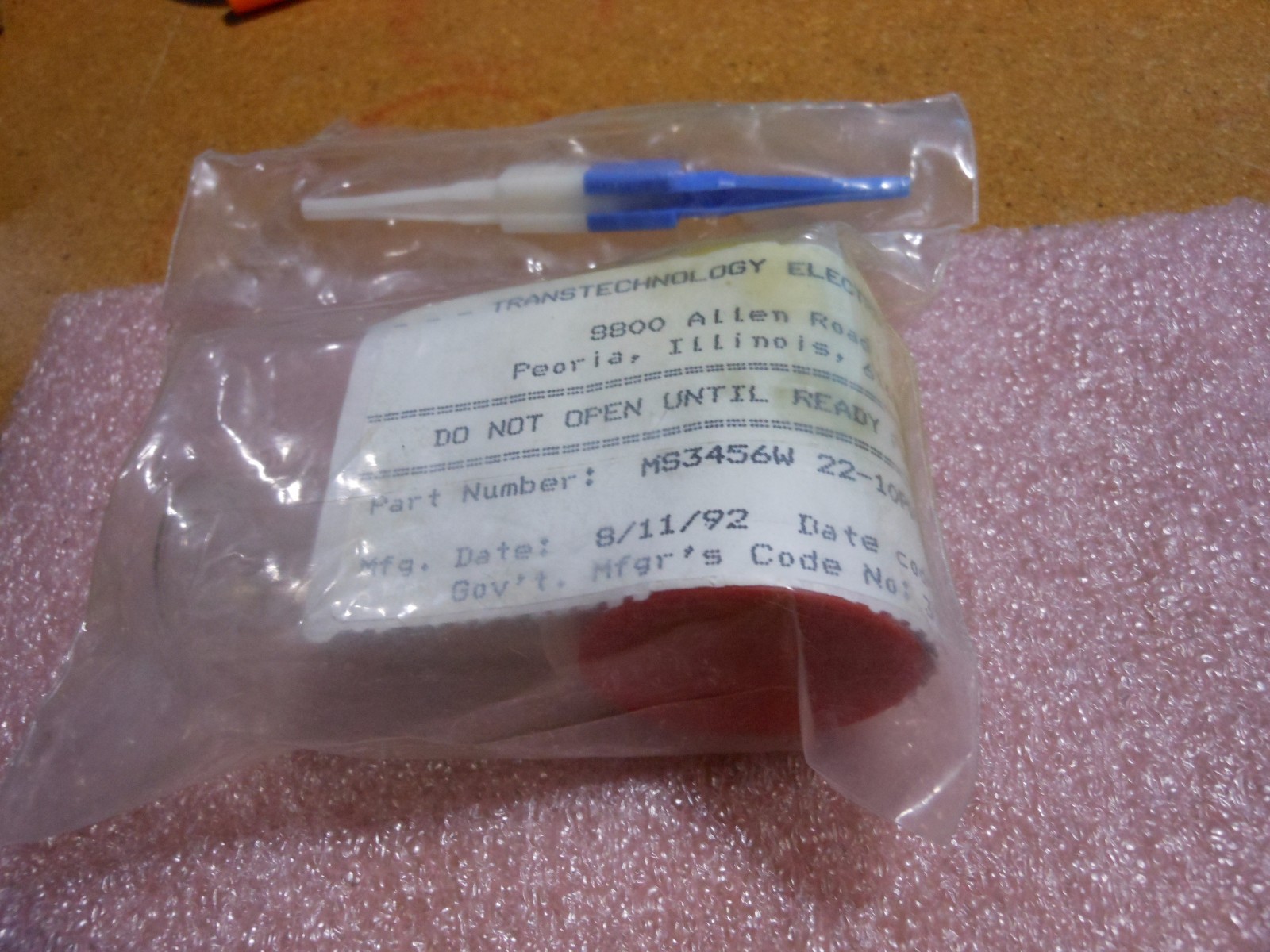 DCX-CHOL CONNECTOR W/CONTACTS PART # MS3456W22-10PW NSN: 5935-01-347 ...