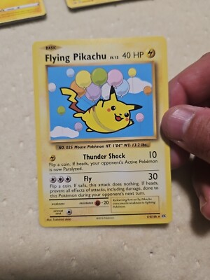 Flying Pikachu - Rare - Pokemon Card - XY Evolution Set - 110/108 - NM ...