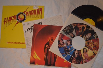 RARE “Sample” Flash Gordon Vinyl LP Soundtrack W/Inserts & Japanese ...