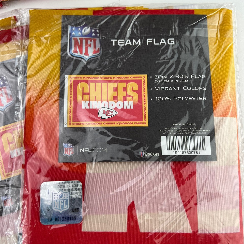 Two Kansas City Chiefs Kingdom Flags NFL Football McDonald’s Miny ...