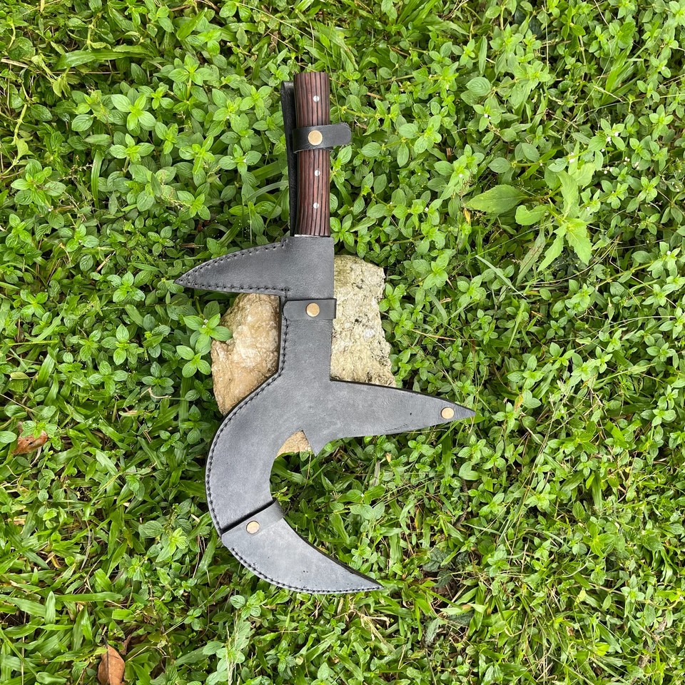 Hunga Munga African Mambele Knife Carbon Steel Blade with Sheath ...