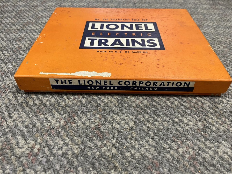 + Lionel Postwar O Gauge No. 150 Telegraph Pole Set w/ Box | eBay