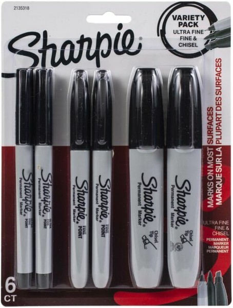Sharpie 2135318 Permanent Markers Variety Pack - Count of 6 for sale ...