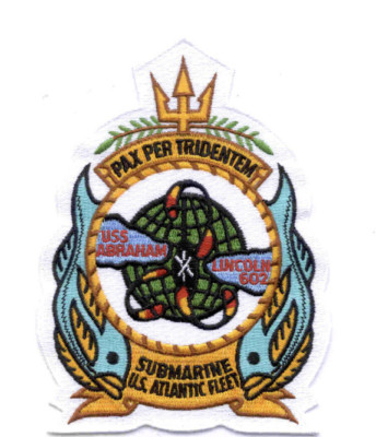 5" USS NAVY SSBN-602 ABE LINCOLN EMBROIDERED PATCH | eBay