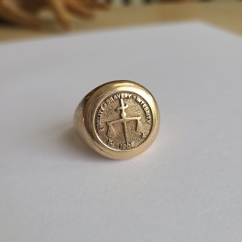 RARE 10K GOLD 1955 FBI NAMED AGENT 10 YEAR SERVICE RING CIVIL RIGHTS ...