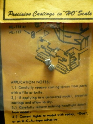 Details West 112 HO Single-Signal Mars Headlight (2) PEWTER | eBay