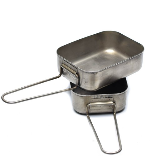 Original Dutch Army stainless steel Mess tins mess kit Cooker Military ...
