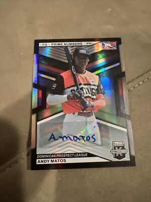 2023 Elite Extra Edition Baseball AUTOGRAPH AUTO #198 ANDY MATOS Foil ...