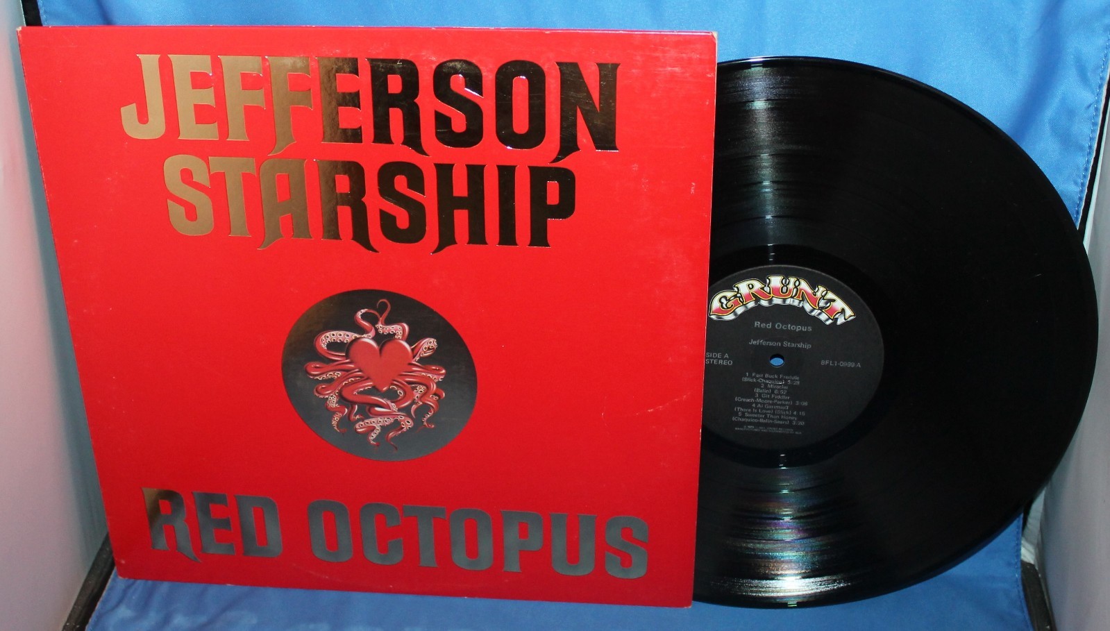 JEFFERSON STARSHIP RED OCTOPUS ALBUM 12" LP GRUNT RECORDS 1975 BFL1 ...