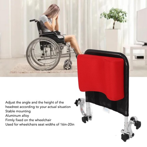 Wheelchair Headrest Neck Support Breathable Adjust Height Aluminum ...