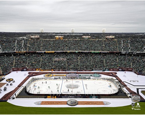 Dallas Stars vs Nashville Predators 2020 Winter Classic Overhead 11" x ...