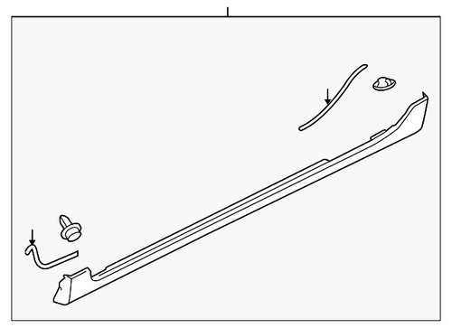 Genuine Mazda Rocker Molding BR5S-51-P50C-74 QTY 1 | eBay
