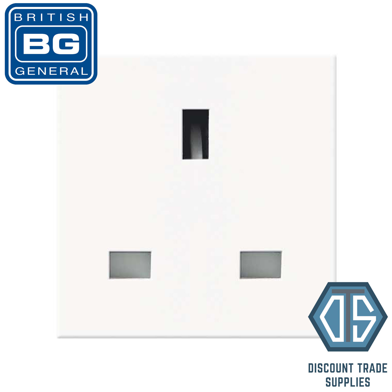 BG Nexus White EMUKSW 13 Amp Unswitched Socket Euro Module 1 Gang | eBay