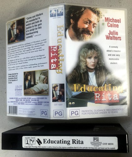 Educating Rita (VHS, 1983) Michael Caine, Julie Walters Movie Tape ...