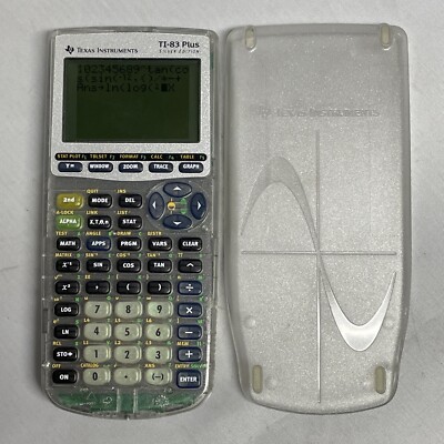 Texas Instrument TI-83 Plus Silver Edition Clear Graphing Calculator ...