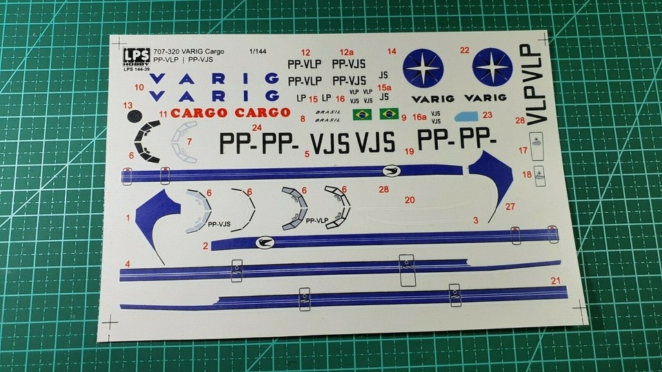 LPS Decals 144-39* 1/144 707-320 Varig Cargo | eBay