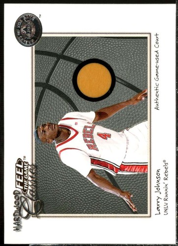 Larry Johnson Card 2001 Greats of the Game Feel the Game Hardwood ...