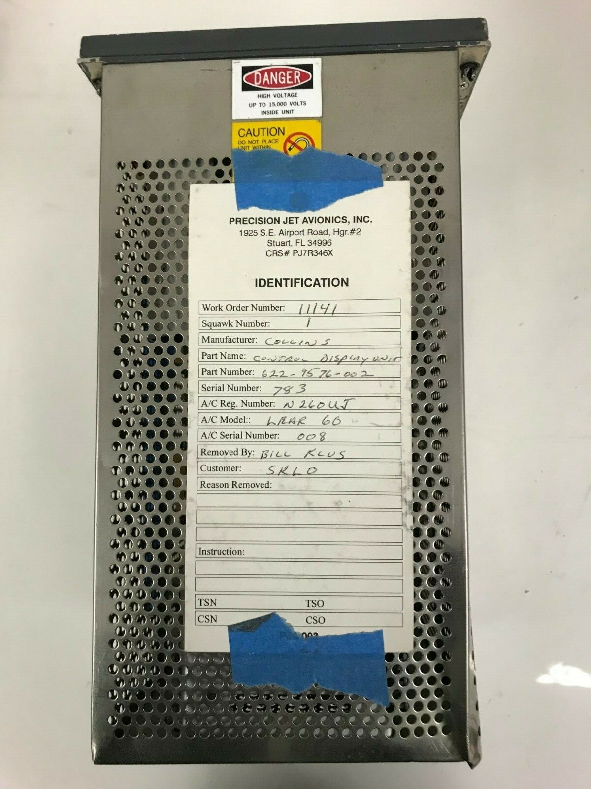 Rockwell Collins Control Display Unit CDU 622-9576-002 CDU-860 for ...