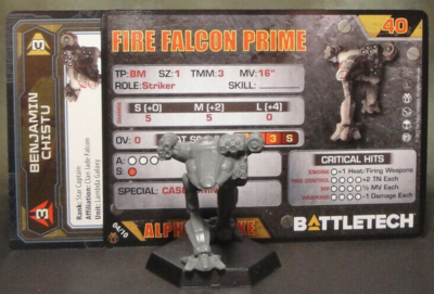 Battletech Fire Falcon Mech Clan Ad Hoc Star Pack Catalyst Game ...