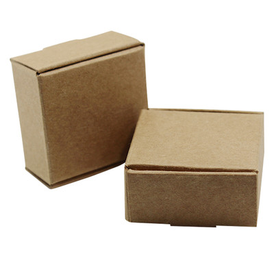 Brown Kraft Paper Box for Party Gift Wedding Favors Candy Jewelry ...