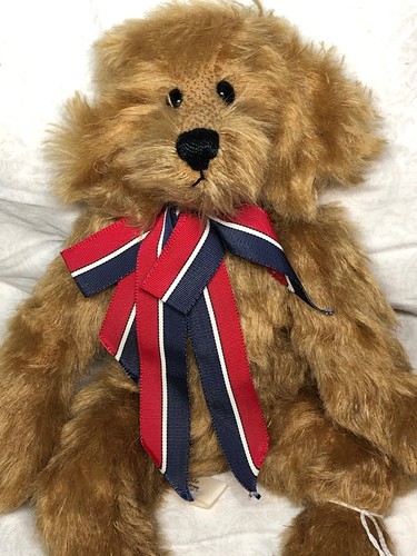 14” Artist Made PAW Quette Marie Zimmerman Brown Plush Teddy Bear W ...
