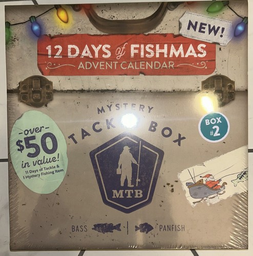 12 Days of Fishmas Holiday Fishing Lures Advent Calendar Freshwater ...