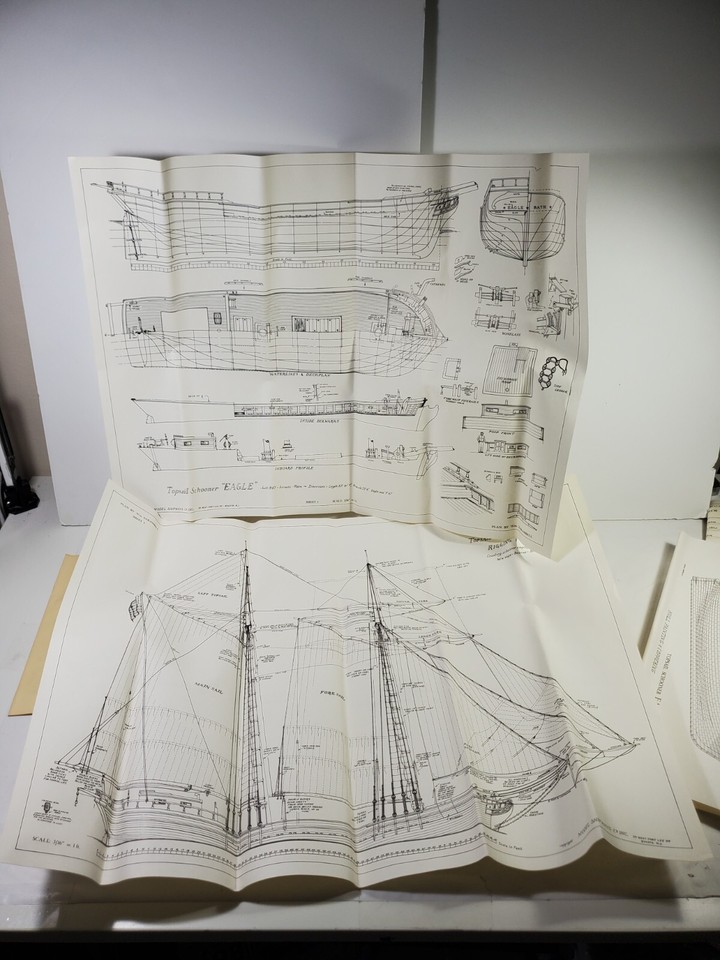 Vintage Model Shipways #2030 Maine Topsail Schooner EAGLE 1847 - Bogota ...
