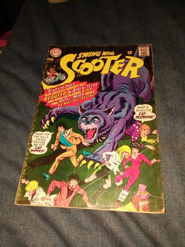 SWING WITH SCOOTER #8 g/vg 1967 dc comics silver age mod hippie boy ...