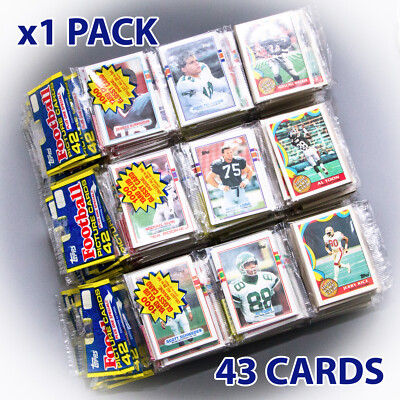 x1 Random 1989 Topps NFL Football Rack Pack | 42 Cards +1 | NEW ...