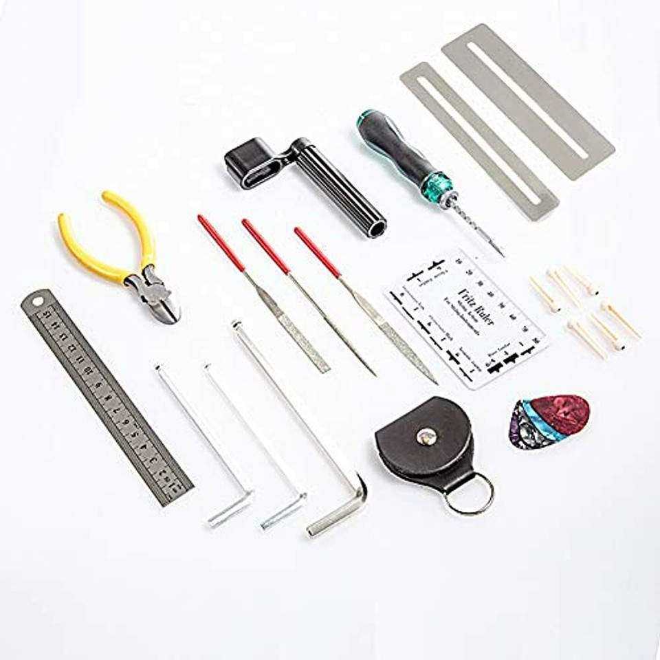 Guitar Repair Tool Kit - Guitar Maintenance Cleaning Tool Includes ...