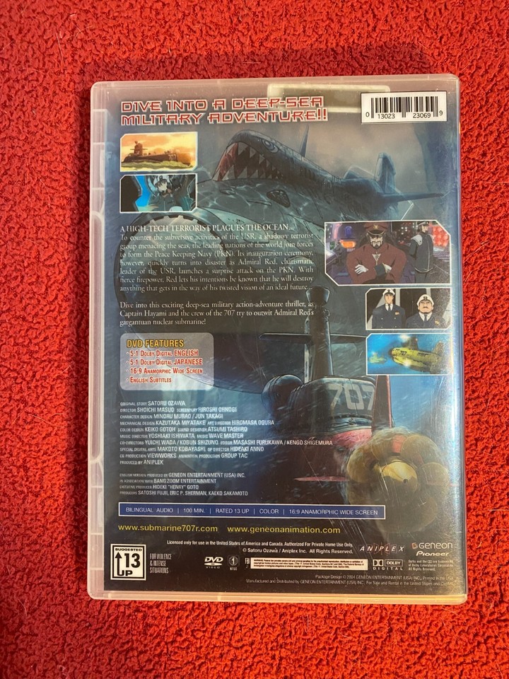 Submarine 707 Revolution (2004) The Movie DVD Anime 13023230699| eBay