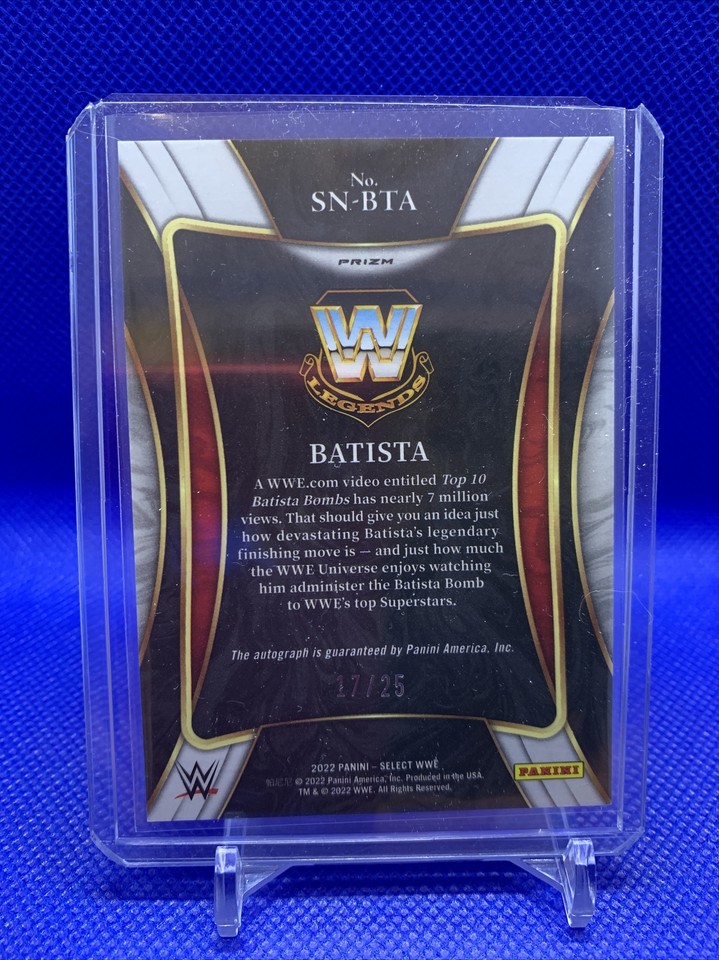 2022 Panini Select WWE Signatures /25 Batista #SN-BTA | eBay