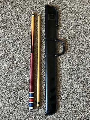 Vintage Pool Cue With Leather Case 57” 17oz | eBay
